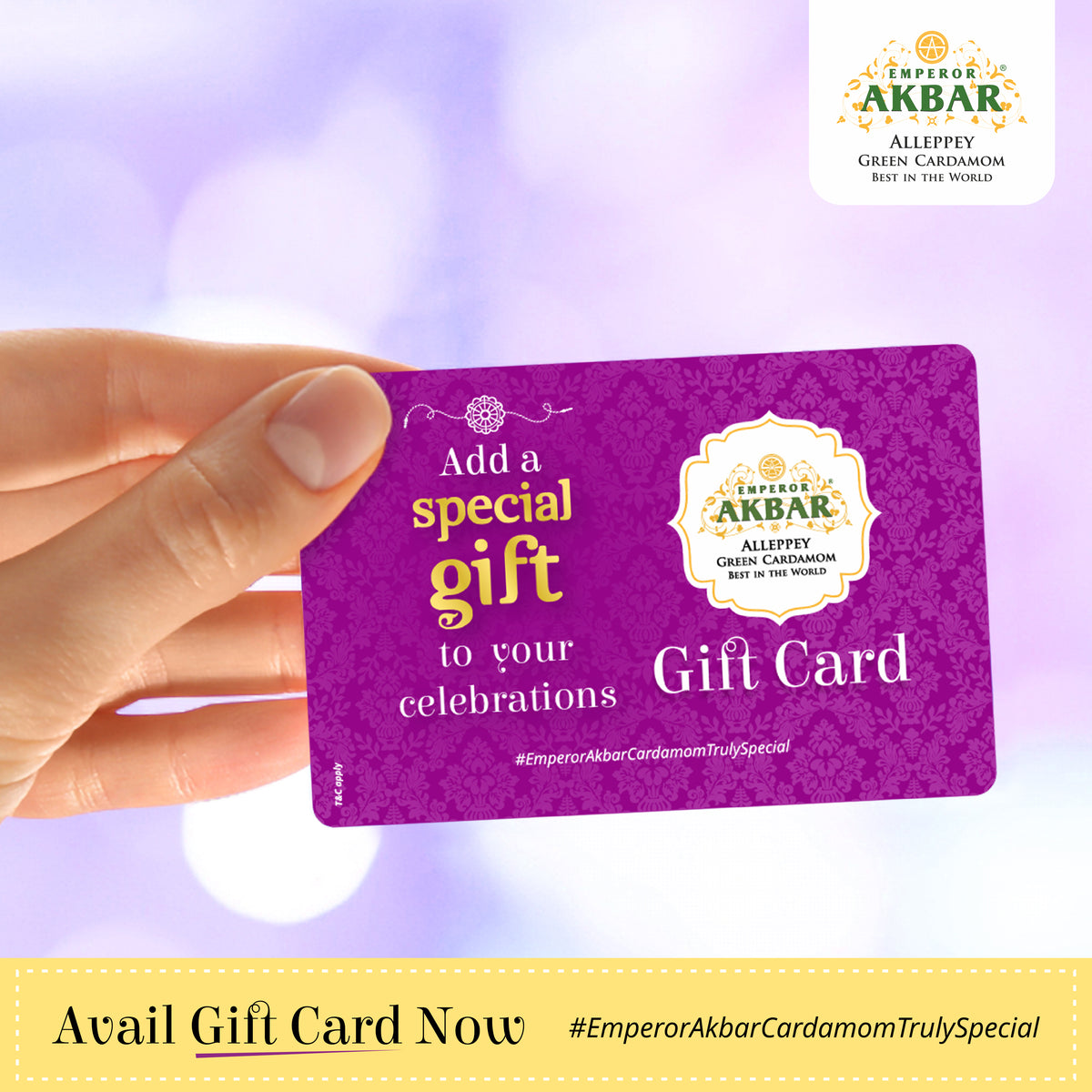 Emperor Akbar E-Gift Card – Emperor Akbar Cardamom